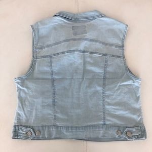 Sunnie Dayz | Jackets & Coats | Wax Jeans Plus Denim Vest In Light ...